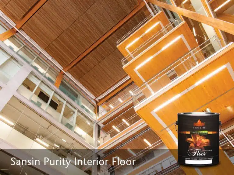 Wood finishes for protected floors | The Sansin Corporation